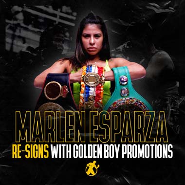 Flyweight World Champion Marlen Esparza Re-Signs with Golden Boy Promotions